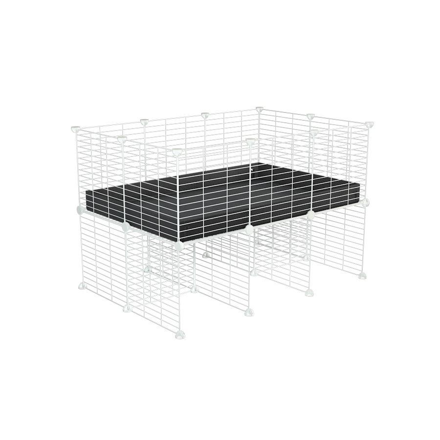 3x2 White C and C Guinea Pig Cage with Stand | Kavee C&C Cages USA
