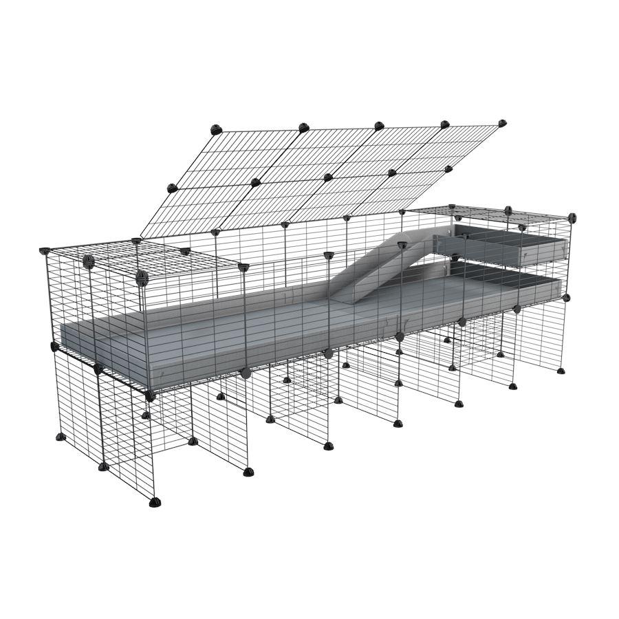 6x2 C and C Cage for Guinea Pigs with Loft & Stand | Kavee C&C Cages USA