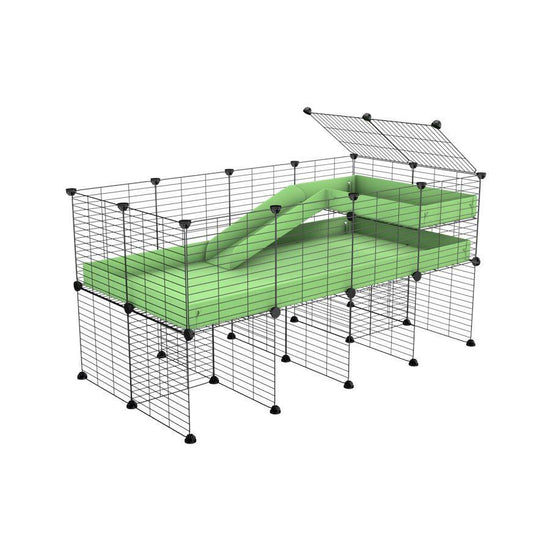 4x2 C and C Cage for Guinea Pigs with Loft & Stand | Kavee C&C Cages USA
