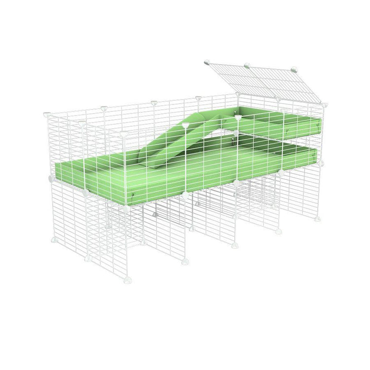 4x2 C and C Cage for Guinea Pigs with Loft & Stand | Kavee C&C Cages USA