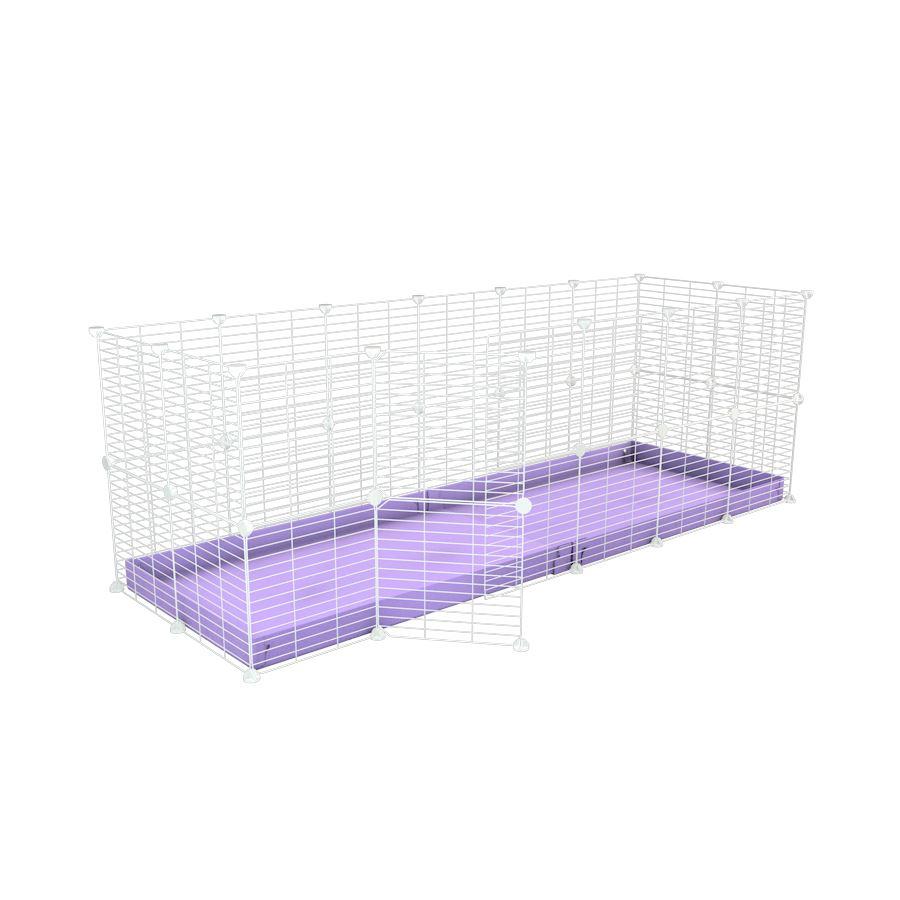 White C and C cage 6x2 for rabbit - Kavee C&C Cages USA